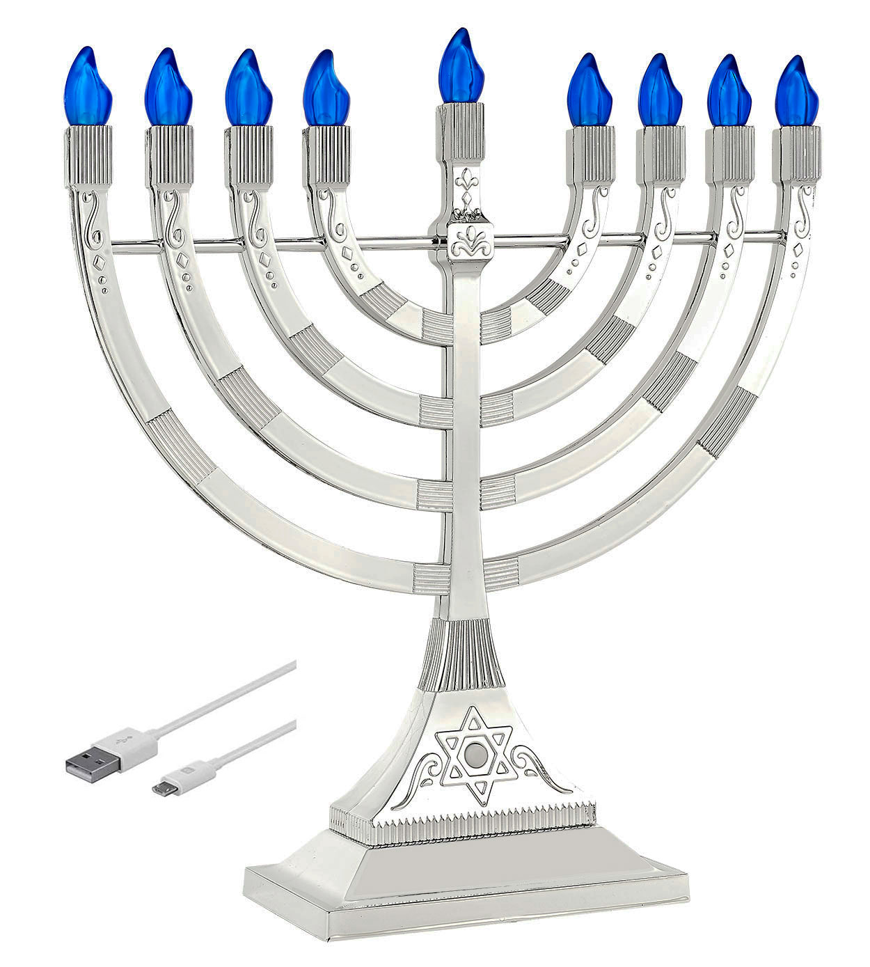 Menorah With Led Candles